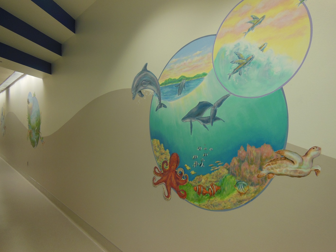 Underwater Aquatic #Mural for Choc Hospital - #Muralist Carolee Merrill ...