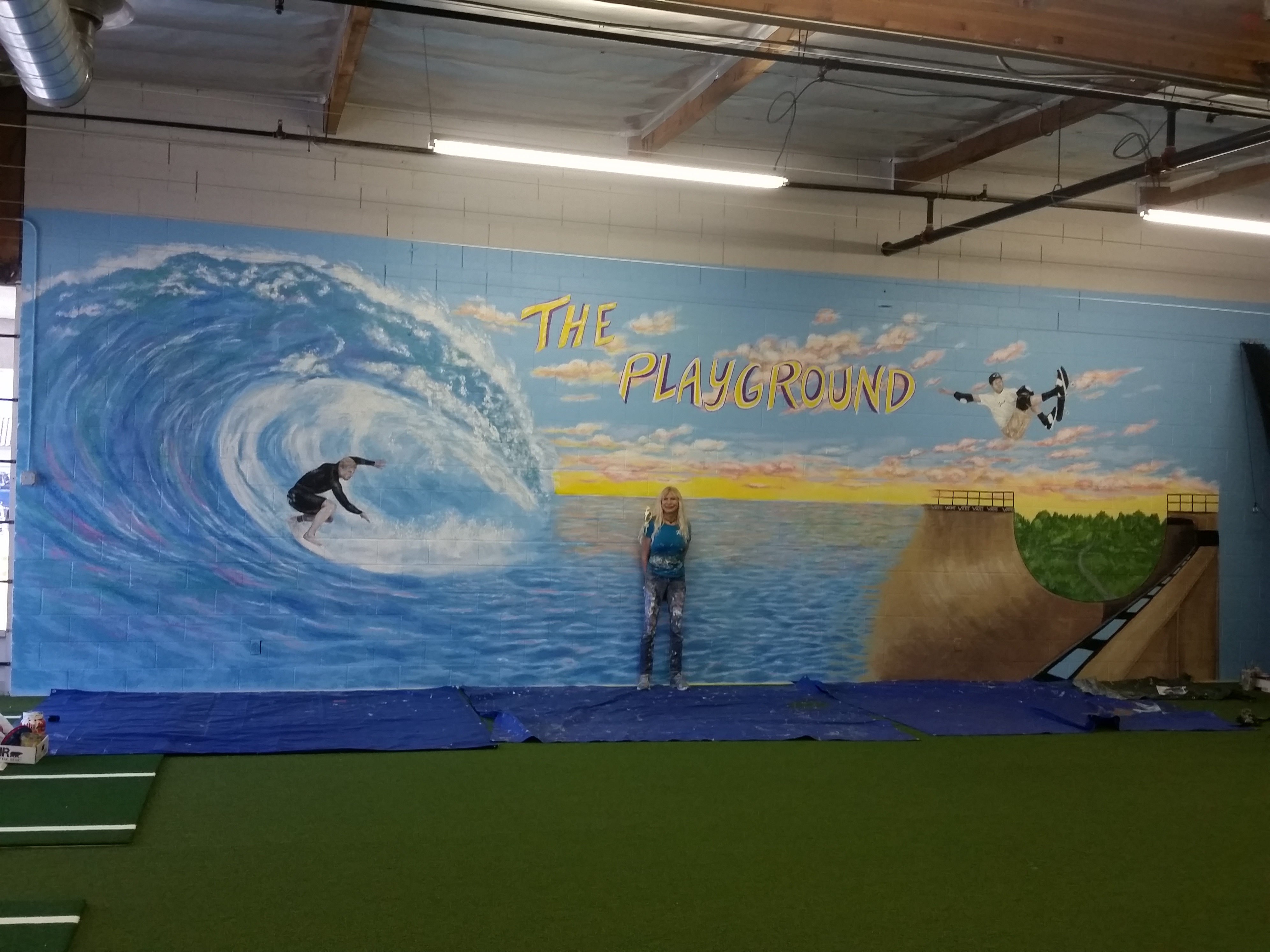 Underwater Aquatic #Mural for Choc Hospital - #Muralist Carolee Merrill ...